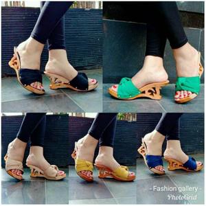 Jual KELOM GEULIS SENDAL FASHION TERBARU MOTIF KAIN SILANG WEDGES KELOM ...