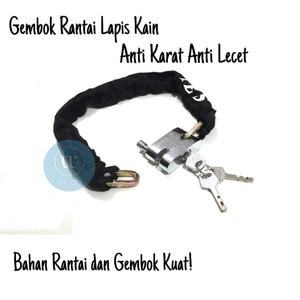 Jual Gembok Rantai Besar Lapis Kain Kunci Pagar Roda Ban Sepeda Motor ...