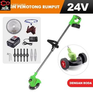 Jual Mesin potong rumput elektrik Cordless Grass Trimmer Grass Cutter ...