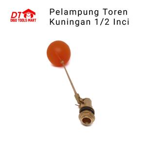 Jual Pelampung Tangki Air 1/2 Inci Kuningan Floating Balve Torn ...