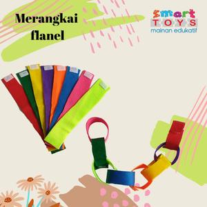 Jual RANTAI FLANEL mainan edukasi edukatif montessori sensory toys ...