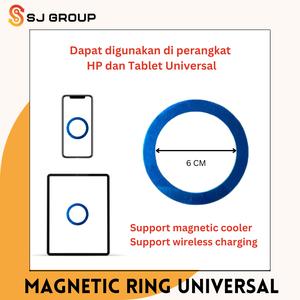 Jual Magnetic Ring Universal Stiker Magnet Wireless Charging X12 Ring ...