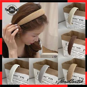 Jual Bando Korea 3.3cm Rotan Tenun Jerami Bandana Busa Lebar Wanita ...