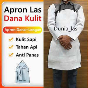 Jual Lengan Kulit Set Celemek Las Welding Sarung Tangan Dan Apron Las ...