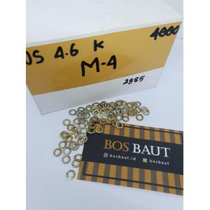 Jual Ring Veer Besi Kuning - Spring Washer Ukuran M4 ISI 10 PCS - Kota ...
