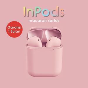 Jual Populer- Official Inpods 12 Pink Headset Bluetooth TWS IOS ...