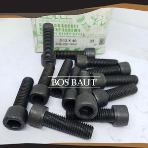 Jual Baut L Socket Baja 12.9 M12 x 40 Hitam - Kota Surabaya - Bos Baut Bibis | Tokopedia