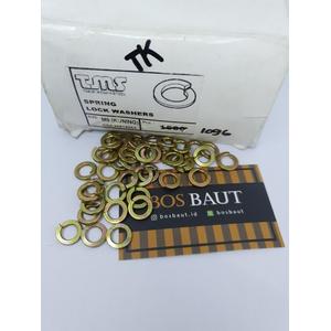 Jual Ring Veer Besi Kuning - Spring Washer Ukuran M8 ISI 10 PCS - Kota ...