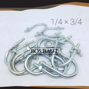 Jual Baut U - U Bolt Galvanis 1/4" x 3/4" - Kota Surabaya - Bos Baut ...