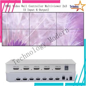 Jual Video Wall Controller Multiviewer 2x3 3x2 Utk 6 TV (4 Input 6 ...