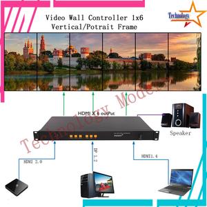 Jual HDMI Vertical Video Wall Controller 1x6 1x5 1x4 1x3 Support TV ...