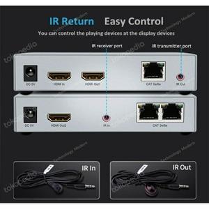 Jual HDMI IP Extender 150 M IR over LAN via router-Support POE ...