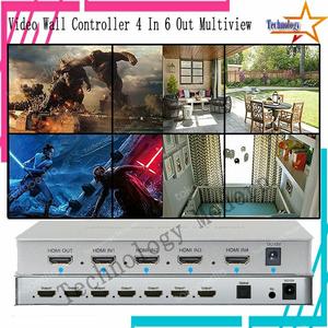 Jual Video Wall Controller 3x2 2x3 Multiview 4 In 6 Out Support Big ...