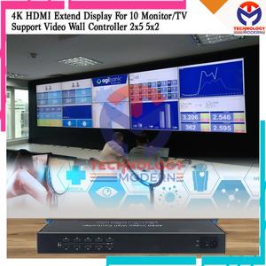 Jual 4K Video Wall Controller 2x5 5x2 Support Extend 10 Monitor Display ...