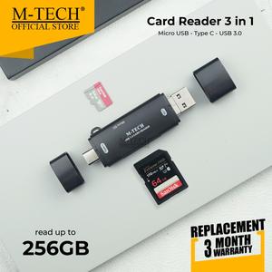 Jual CARD READER MTECH CR30 USB C 3.0 MICRO USB 3 IN 1 SD CARD OTG ...