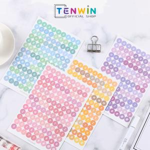 Jual Rounded Label Sticker Alphabet Warna Menarik Big sticker for ...
