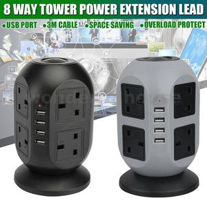 Jual Soket Listrik 8 Arah Dengan 4 Port USB 2 680000 Steker Soket ...