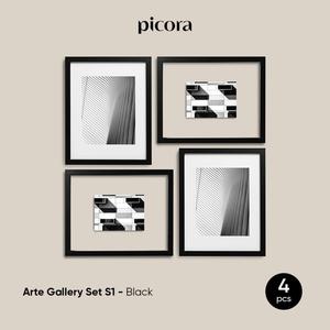 Jual PICORA ARTE Gallery Set S1-Frame Pigura Bingkai Foto Dinding-4pcs ...