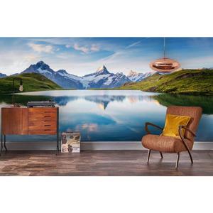 Jual wallbaner Danau Tenang 3D, Wallpaper Pemandangan Gunung - Kota ...