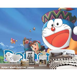 Jual Wallbaner Custom | Wallpaper Doraemon 3D | Stiker Dinding Doraemon ...