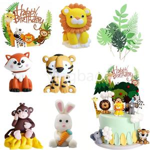 Jual Topper Kue Zoo Model Hewan Hutan Harimau Gajah Singa Jerapah Ruba ...