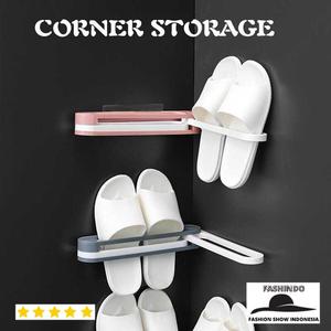 Jual Rak Tempat Sepatu Sandal 3 in 1 Slipper Wall Hanging Folding Rack ...