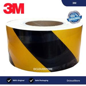 Jual Sticker Tape 3M 100mm x 45M Kuning Hitam / Yellow Black Police ...
