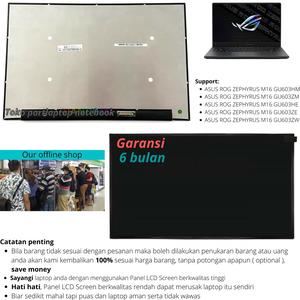 Jual LCD Asus ROG zephyrus m16 gu603hm gu603zm gu603he new original ...