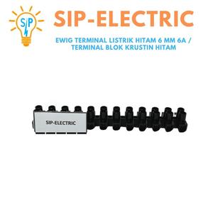 Jual (0_0) Ewig Terminal Listrik Hitam 6 Mm 6A / Terminal Blok Krustin ...