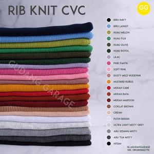 Jual AI - RIB KNIT RAJUT METERAN CVC RESTOCK BANYAK WARNA - Jakarta ...