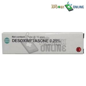 Jual DESOXIMETASONE 0,25% CREAM 15 GRAM/ CREAM GATAL KULIT/ DERMATITIS ...