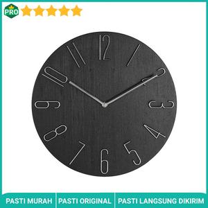 Jual Jam Dinding Polos Minimalis Klasik Modern Aesthetic Silent Quartz ...