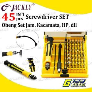Jual Obeng Set Kotak 45 in 1 Magnet Service Jam Handphone Computer ...