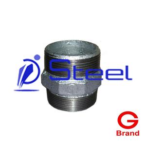 Jual Double Nepple Galvanis Besi 1/2" Drat BSPT (G) | Neple Nepel 1/2 ...