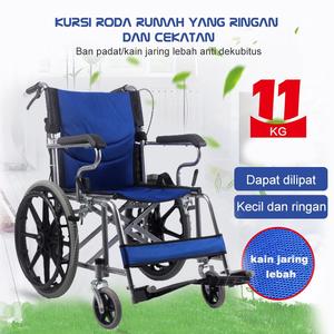 Jual Kursi Roda Dewasa Standar Portabel Untuk Penunjang gerak - Hitam ...
