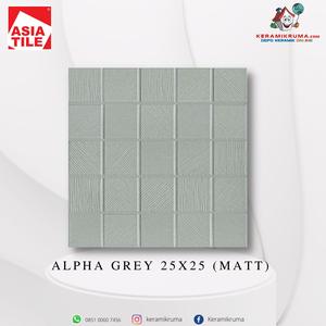 Jual Keramik Lantai Asia Tile 25x25 Alpha Grey Matt Kasar - Kota ...