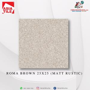 Jual Keramik Lantai Asia Tile 25x25 Roma Brown Matt Rustic Kasar - Kota Pekanbaru - keramikruma ...