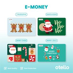 Jual Christmas Custom eMoney Flazz Tap Cash Brizzi Kartu eToll UV Print ...