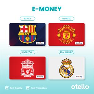 Jual eMoney Flazz Tap Cash Brizzi Klub Bola Kartu Custom eToll UV Print ...
