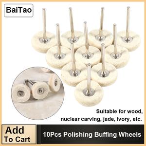 Jual 10 Buah 25 Mm Kain Wol Poles Buffing Gerinda Bor Sikat Roda dengan ...