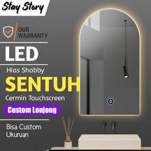 Promo Cermin Led Touch screen Dinding Wastafel Kamar Mandi Kaca Rias ...