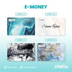 Jual eMoney Flazz Tap Cash Brizzi Marble Nama Kartu Custom eToll UV ...