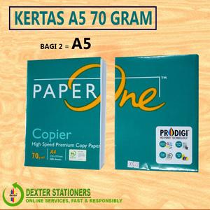 Jual KERTAS HVS A5 70GRAM | KERTAS A5 70GR PUTIH DAN WARNA PAPERONE ...
