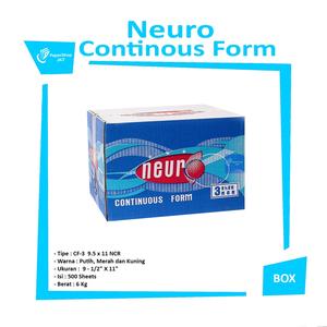 Jual NEURO - continous form 3 ply 9 1/2 x 11( K3 ) ncr - Jakarta Pusat ...