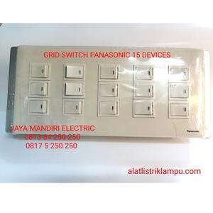 Jual SAKLAR GRID SWITCH 5 GANG 15 DEVICES PANASONIC DENGAN INBOW BESI ...