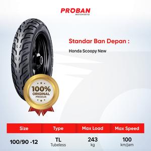 Jual FDR TL CITY GO 100/90 Ring 12 Ban Motor Tubeless - Jakarta Selatan ...