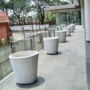 Jual TERAZZO POT SEMEN TERASO CANTIK TINGGI 50 CM POT BUNGA MINIMALIS ...