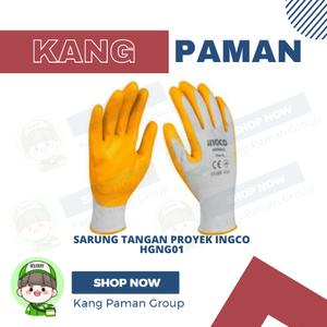 Jual Sarung Tangan Kerja Proyek Industri Nitrile Safety Gloves INGCO ...