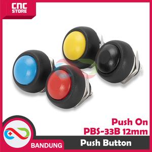 Jual PUSH BUTTON PUSH ON MOMENTARY PBS-33B 12MM - Hitam - Kota Bandung ...