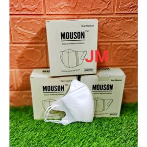 Jual masker duckbill mouson putih 4 ply - Mix warna, Dewasa - Kota Bekasi - jay masker | Tokopedia